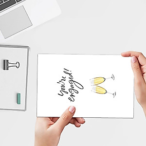 Funny Engagement Cards, Girlfriend Boyfriend Romantic Confession Cards, Fiancé Fiancee Naughty Proposal Cards, Bride and Groom Humorous Invitation Cards, Family And Friends Greetings Cards - Engaged