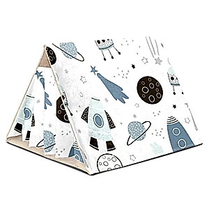Y-DSIWX Guinea Pig House Bed, Rabbit Large Hideout, Small Animals Nest Hamster Cage Habitats Rocket Planet