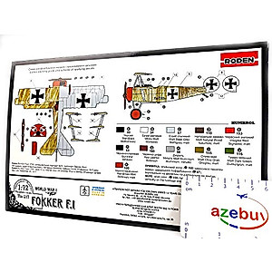 Fokker F.I German Fighter Aircraft WWI 1/72 Scale Plastic Model Kit Roden 017