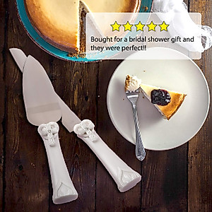 Heart and Cross Stainless Steel Wedding Cake Server Set Reception New