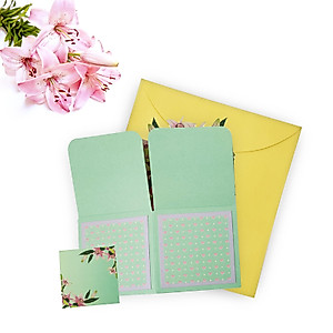 Banzk Thank you Card, 3D Pop up Greeting Cards, Birthday Gift Card with Note Card and Envelope, Teacher Appreciation Card, Best Friend Gift, Flowers Box Greeting Cards for Mom, Grandma, Father