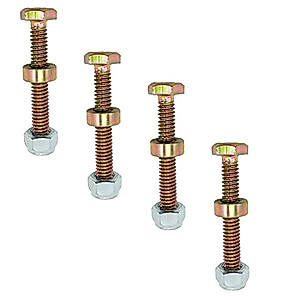 (Set of 4) 500026 Snow Thrower Shear Pins Bolts Nuts and Spacers for fits Murray AYP 1501216MA 9524MA