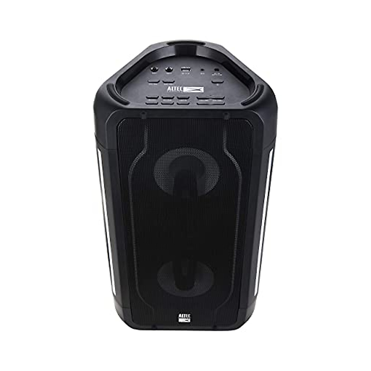 Altec Lansing Shockwave Wireless Party Speaker, Travel Bluetooth Speaker with Rechargeable Battery, Portable Sound System with Microphone (Renewed)