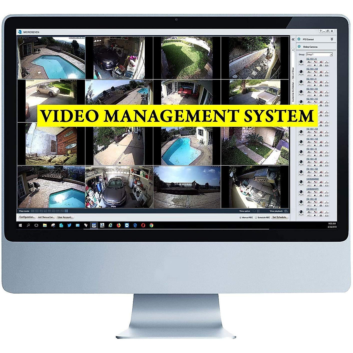 MICROSEVEN Open Source UltraHD 5MP 2560x1920 PoE Two-Way Talk,Alexa,Wide Angle,256GB SD Slot,Outdoor Night Vision Bullet Security Waterproof IP Camera,Human Motion Detection,FTP,Cloud,Web GUI,Apps+VMS