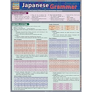 Japanese Grammar QuickStudy Laminated Reference Guide (Quick Study Academic)
