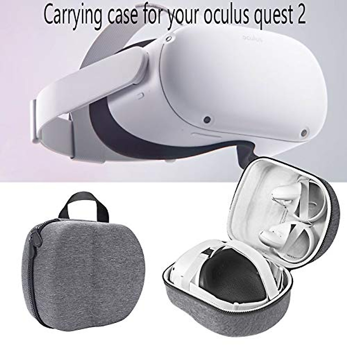 WOONITH VERSAINSECT Protective Cover Storage Bag Carrying Case for -Oculus Quest 2 VR Headset
