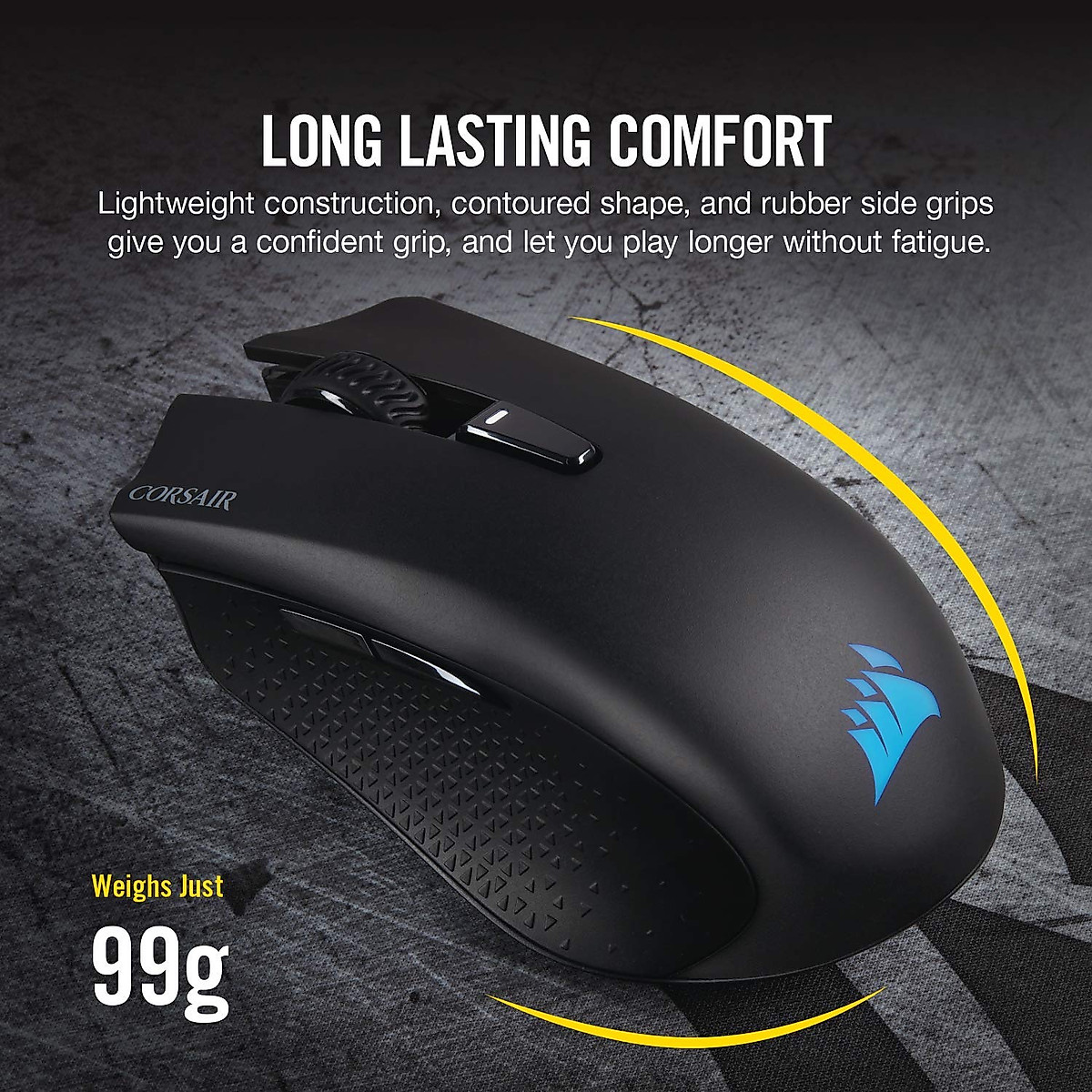 CORSAIR Harpoon RGB Wireless - Wireless Rechargeable Gaming Mouse - 10,000 DPI Optical Sensor (Renewed)