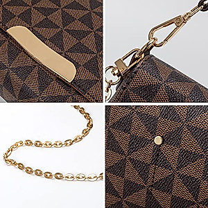 Crossbody Bags for Women Fashionable Designer Satchel Shoulder Bags Leather Classic Messenger Purses Handbags Lightweight (Beige)