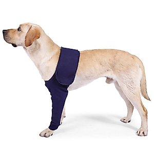 DONGKER Dog Recovery Sleeve,Self-Adhesive Dog Anti-Licking Sleeves Elastic Dog Arm Sleeve for Pet Wounds Prevent Licking Bite Keep Dry,XL(That hind Legs do not Apply)