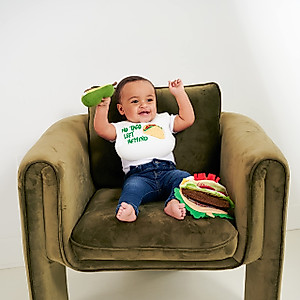 Mud Pie unisex baby | Spoon, Mud Pie Fiesta Taco Gift Box Set Includes Silicone Bib and Spoon Plush Taco Book Avocado, Multi, One Size US