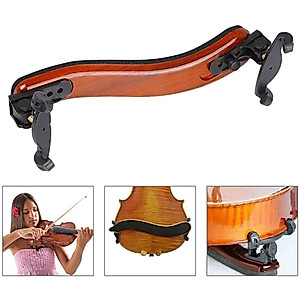 Jiayouy Violin Shoulder Rest for 1/2 1/4 1/8 Size Adjustable and Collapsible Feet with Foam Padding Support