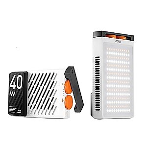 ZHIYUN FIVERAY M40 Video Light, 40W Portable Camera Light, 14000 Lux, CRI/TLCI 96+ 2700-6200K, 320g LED Panel DSLR Photography Lighting, Lighting Setup for YouTube, TikTok