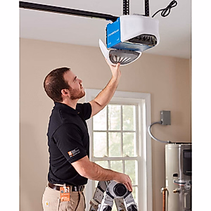 Chamberlain B970T Smart Garage Door Opener with Battery Backup - myQ Smartphone Controlled - Ultra Quiet, Strong Belt Drive and MAX Lifting Power, 1.25 HP, Wireless Keypad Included, Grey