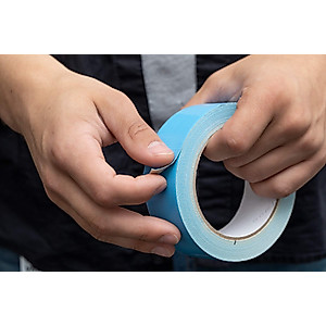 Duck Brand Double-Sided Duct Tape, 1.4-Inch by 12-Yards, Single Roll, Blue (240200)