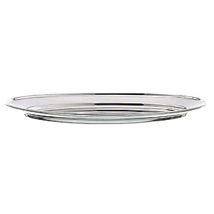 Update International (OP-16) 15 3/4" x 10 1/2" Oval Stainless Steel Platter