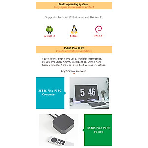 youyeetoo Pico Pi Single Board Computer, RK3588S SBC, 8GB LPDDR4 RAM, Raspberry Pi 4B+ Form Factor,Support Android 12/Linux/Ubuntu/Debian(Not inlucde Emmc)