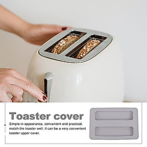 2 Slice Toaster Lid Toaster Cover 2 Slice, Bread Toaster Silicone Dust Cover Toaster Lid for Kitchen Coffee Shop Restaurant Toaster Appliance, Top Cover for Bread Machine