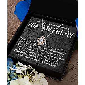 AMISK CREATIVES Granddaughter Necklace Gifts From Grandma Grandmother Or Grandpa Grandfather To My Granddaughter Birthday Graduation Pendant Jewelry with Message Card and Gift Box - Gold Love Knot