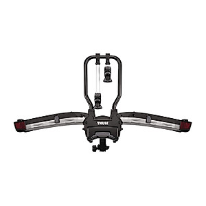 Thule EasyFold XT 2 Hitch Bike Rack - E-Bike Compatible - Fits 2" and 1, 1/4" receivers - Tool-Free Installation - Fully Foldable - Easy Trunk Access - Fully Locking - 130lb Load Capacity