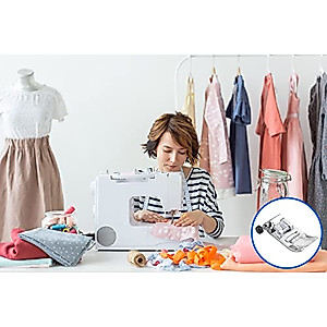 TISEKER Zig Zag Presser Foot (J) SA175,SA176 for All Low Shank Snap-On Singer,Brother,Babylock,Euro-Pro,Janome,Kenmore,White, Juki,Simplicity,Elna Sewing Machine ALT: XC3021051, XC3875052,XC3021031