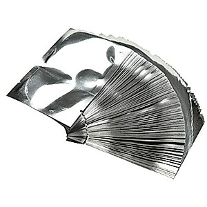100pc Aluminum Foil Bags Front Clear Open Heat Seal Mylar Food Storage Pouches