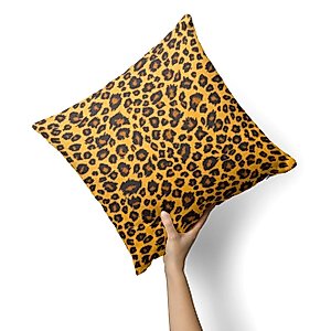 iiRov Summer Design Ink-Fuzed Decorative Throw Pillow - Summer Tiger Fur