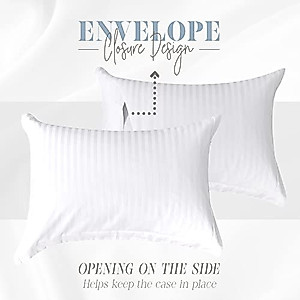 Elegant Comfort Premium Hotel Quality 1200 Thread Count 100% Egyptian Cotton, 3-Piece Stripe Down Alternative Cotton Comforter Set - Box Stitched - Duvet Insert with 4 Corner Tabs, Twin XL, White