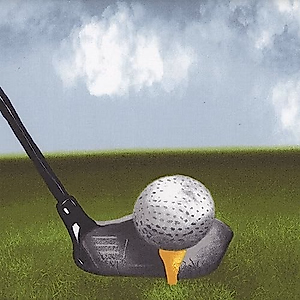 Blank Quilting Fabrics Front Nine Golf Blocks Panel