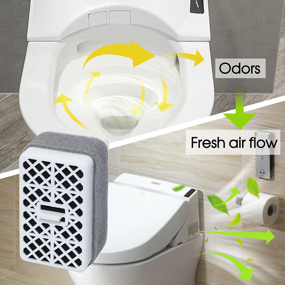 Deodorizer Filter for Toto Washlet THU9476 Deodorizer Catalyst Cartridge Replacement for S300 S350E S500E SW2044 C100 C200 K300 SW573 SW2034 SW3056,Bathroom Toilet Deodorizer Filter Deodorizing