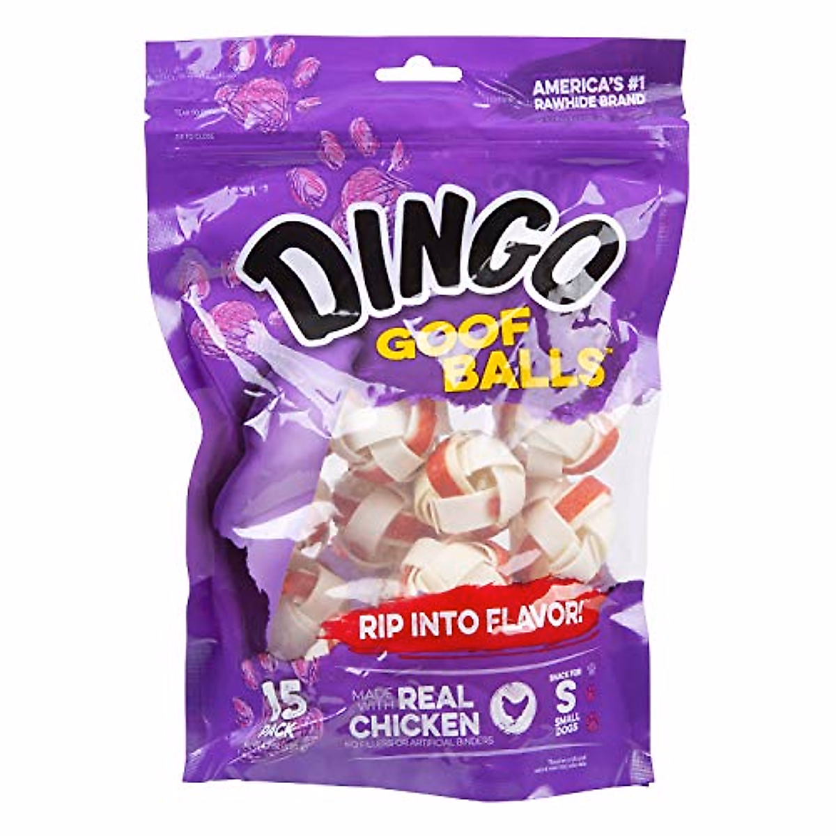 Dingo Goofballs Chicken & Rawhide Chews