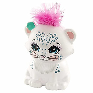 Mattel Enchantimals Sybill Snow Leopard Small Doll (6-in) & Flake Animal Friend Figure, 6-inch Small Doll with Removable Skirt, Snow Boots, and Fur Headband, Great Gift for 3 to 8 Year Olds