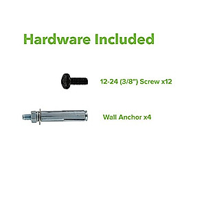 NavePoint 6U Wall Mount Rack - 6U Server Rack for 19 Inch IT Equipment Open Frame Rack – 6U Network Rack for AV & Server Equipment 16” Deep 6U Rack, Black