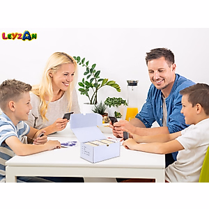 Leyzan Trading-Card Storage Box, 8-Pack • 1000 Count Corrugated Cardboard Storage Box with dividers & labels for TCG/Magic/Mtg storage and Collection, 14.4 INCH Horizontal