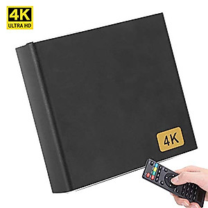 Zyyini 4K HD Multimedia Switcher,High Definition USB Media Player Support Horizontal Vertical Screen,Autocycle Advisement Player for Video Game Systems, Media Players, Computers, TV(Black)
