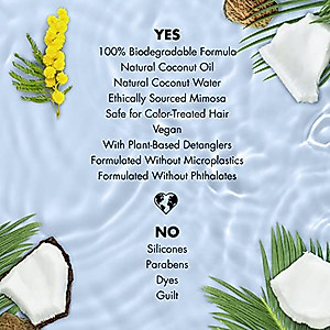 Love Beauty and Planet Volume and Bounty Conditioner For Thin and Fine Hair Care Coconut Water & Mimosa Volumizing Conditioner 0% Silicones, Parabens, and Dyes 3 oz, Pack of 12