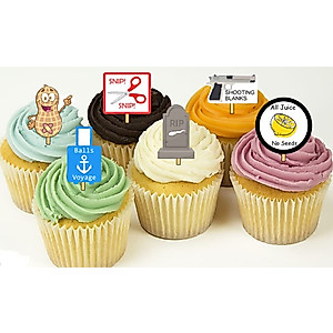12 Vasectomy Party Cupcake Toppers Food picks
