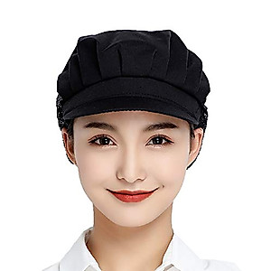 Jaspfct 4pcs Chef Hat Food Service Hairnets Kitchen Cooking Cap for Women HT001B4