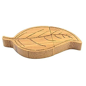Natural Wooden Leaf USB 2.0/3.0 Flash Drive High Speed Storage Memory U-Disk (2.0/32GB)