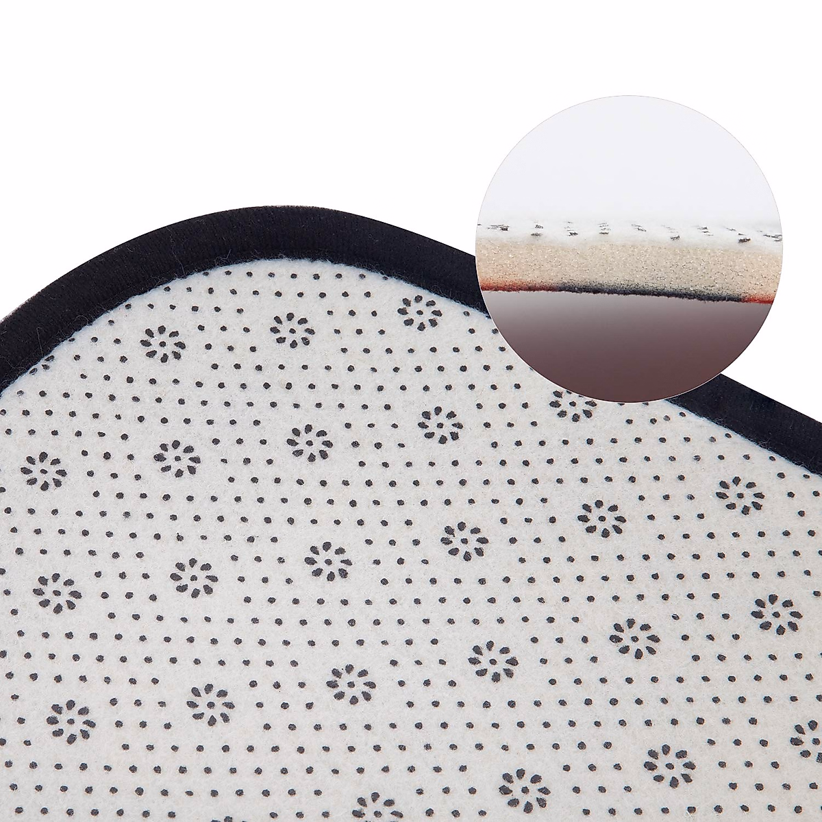 Libaoge Kitchen Mat Rug Set of 2 Red Black White Stripe Runner Rug Anti-Fatigue Comfort Memory Foam Standing Mat Non-Slip Floor Door Mat for Bathroom 23.6x35.4in+23.6x70.9in