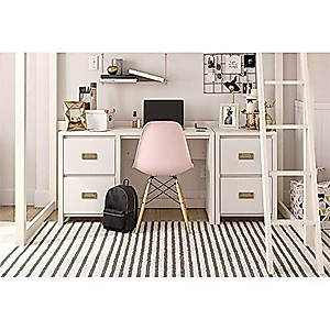 Little Seeds Monarch Hill Haven White Single Pedestal Kids’ Desk