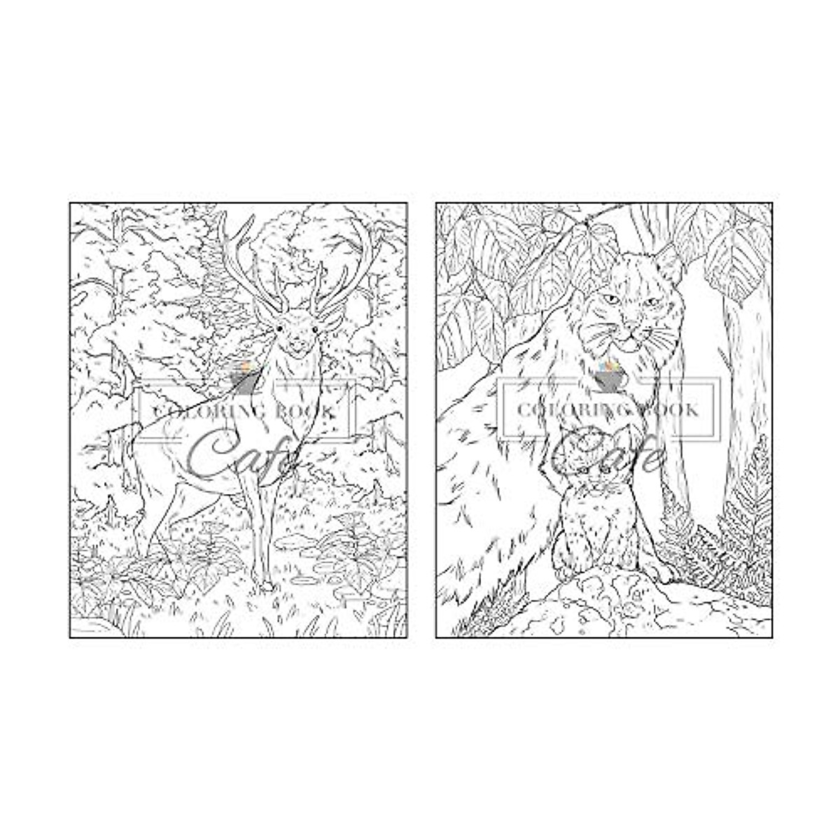 100 Wildlife Scenes: An Adult Coloring Book Featuring 100 Most Beautiful Wildlife Scenes with Animals, Birds and Flowers from Oceans, Jungles, Forests and Savannas