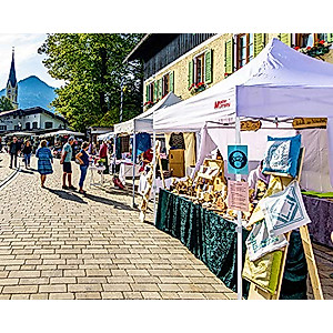 MASTERCANOPY Pop-up Canopy Sidewall Kit, 3 Sidewalls & 1 Doorwall Only (10x10,White)