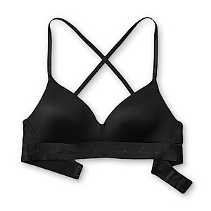 Victoria's Secret Pink Wear Everywhere Wireless T Shirt Bra, Lightly Lined, Smoothing, Bras for Women, Black (36D)