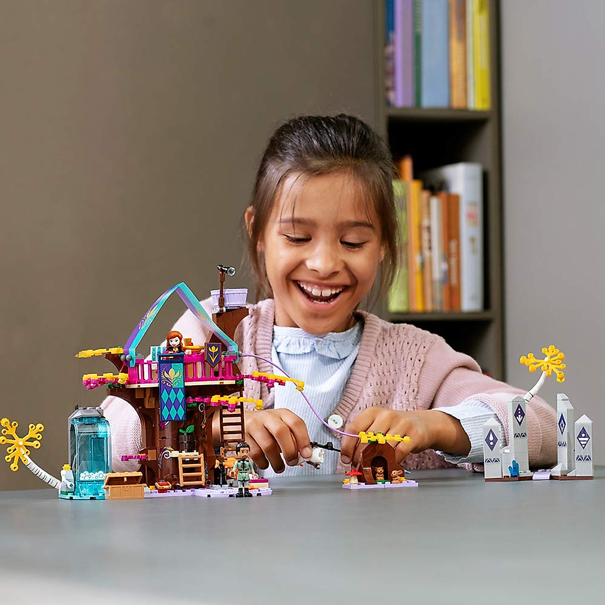 LEGO Disney Frozen II Enchanted Treehouse 41164 Toy Treehouse Building Kit Featuring Anna Mini Doll and Bunny Figure for Pretend Play (302 Pieces)