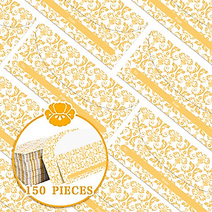 150 Pcs Currency Envelopes Graduation Money Holder for Cash Gift 2.88 x 6.5 Inch White Gold Greeting Card Envelopes for Christmas Holidays Birthdays Bonuses Gifts Nice Envelopes for Tips Coins