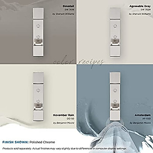 Amerock H3700926 | Bray Double Prong Decorative Wall Hook | Polished Chrome Hook for Coats, Hats, Backpacks, Bags | Hooks for Bathroom, Bedroom, Closet, Entryway, Laundry Room, Office