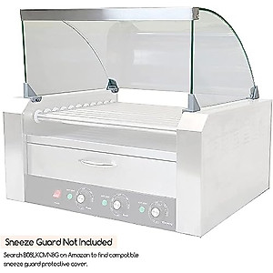 hotdog roller grill Commercial Hot Dog Roller Snack Equipment, Warming Cabinet Hot Dog Maker Sausage Maker, Stainless Steel For Making Hot Dog Sausages Bratwurst