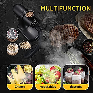 Tikaton Cocktail Smoker, Wood Chips Smoke Infuser, Smoking Gun Food Smoker, Portable Cold Smoke Generator for Drinks and Food, Gifts for Men Dad, Mom, Husband, and Cooking Enthusiast