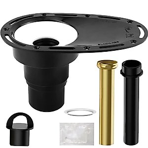 Upgrade Freestanding Tub Drain Rough-in Kit,Free Standing Tub Drain,Island Tub Drain Kit,with CUPC Certification Include Brass and ABS Pipe,Clean Tub Drain No Leaks.Have (Patent No US11168467B2).