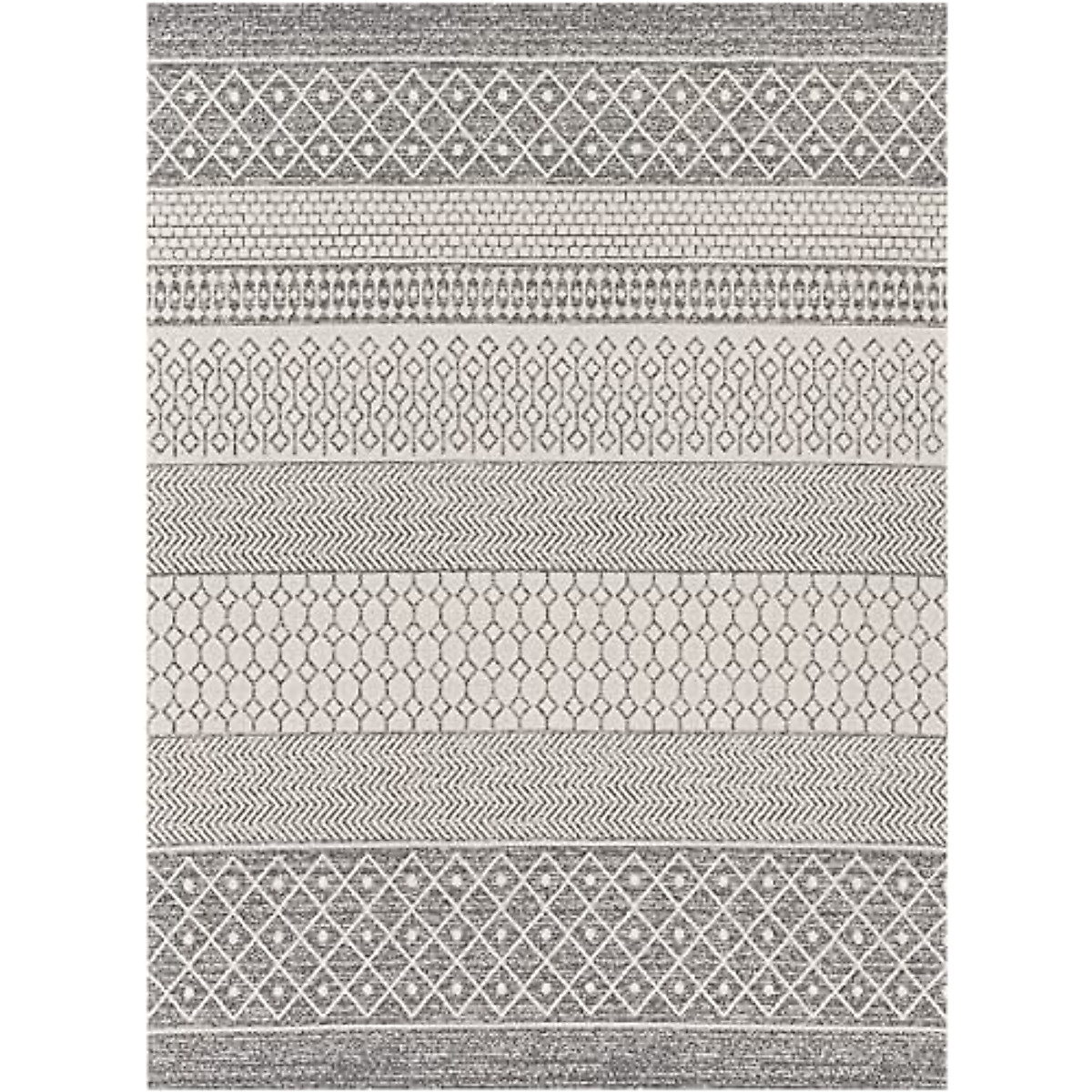 Artistic Weavers Tirian Bohemian Moroccan Area Rug, 7 ft (10 in) x 10 ft (2 in), Charcoal